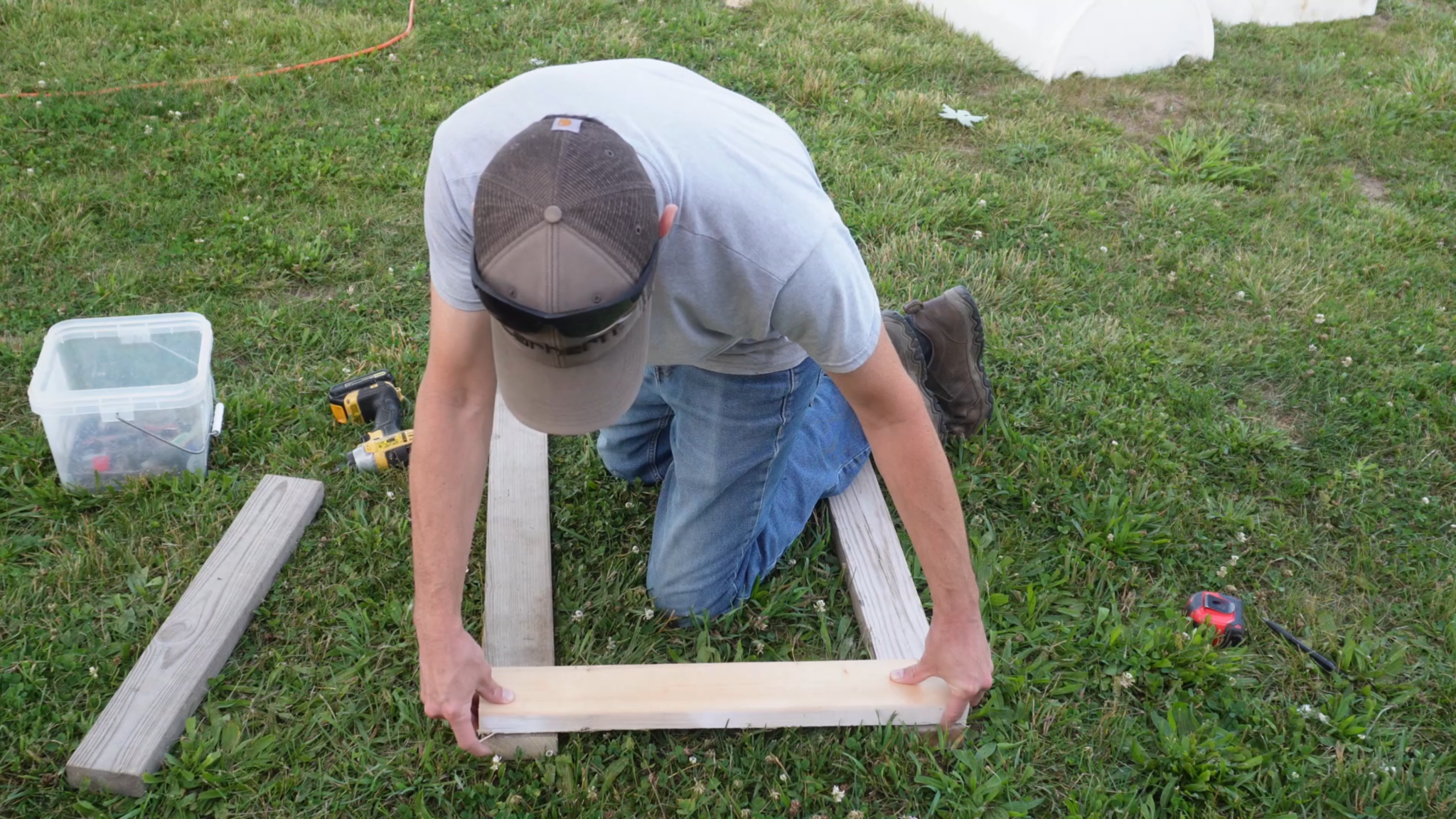 How to Build a Feed Bunk for $40 - Plane View Farm